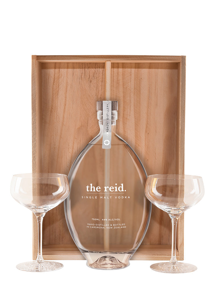 the reid & martini glass set | The Reid Vodka
